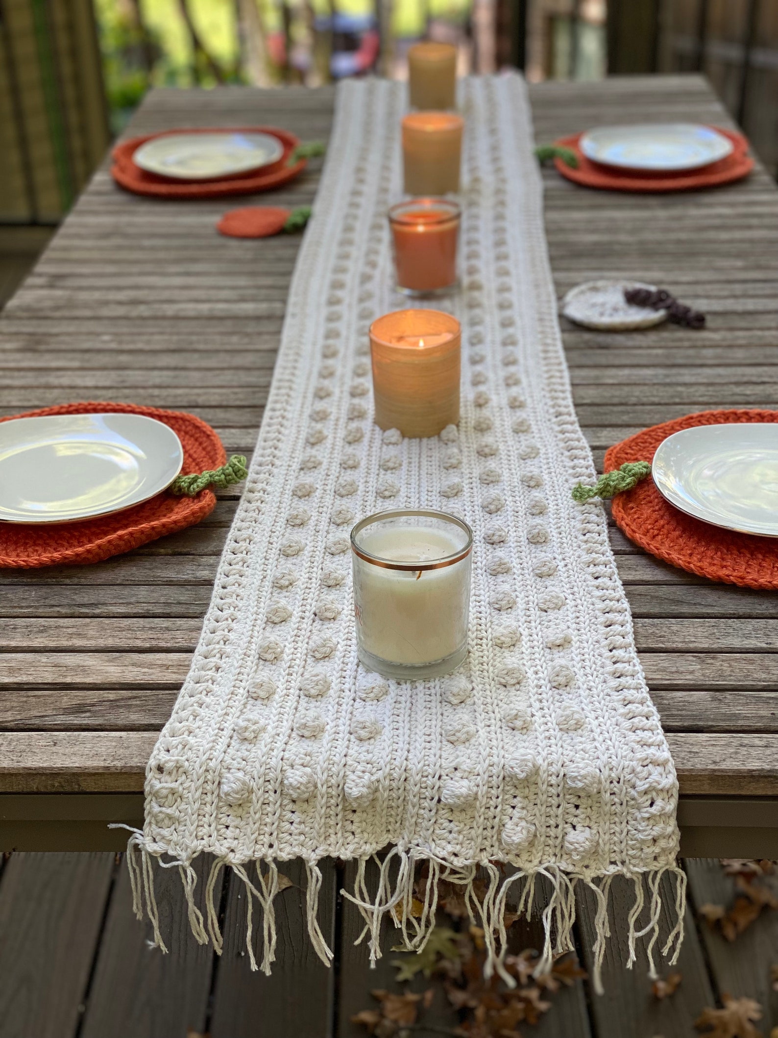 Boho Chic Handmade Crochet Pattern Table Runner Instant - Etsy