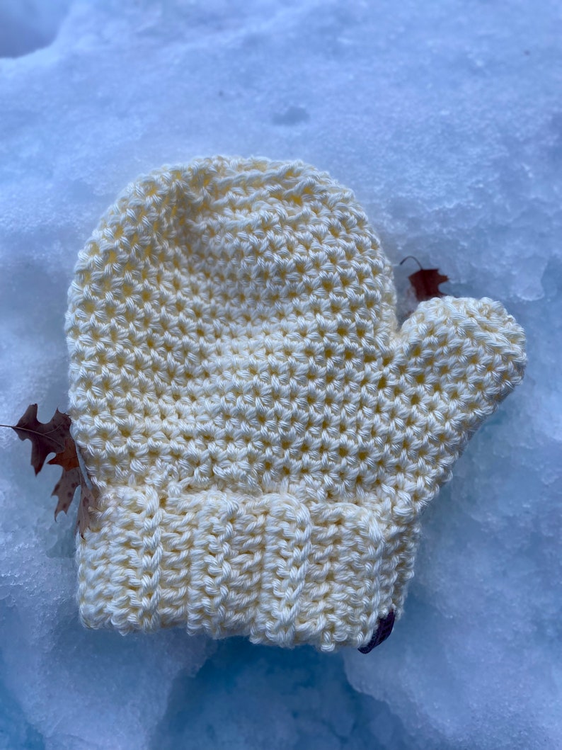 Thick Large White Mitten Hand Made Prop for the Book the - Etsy