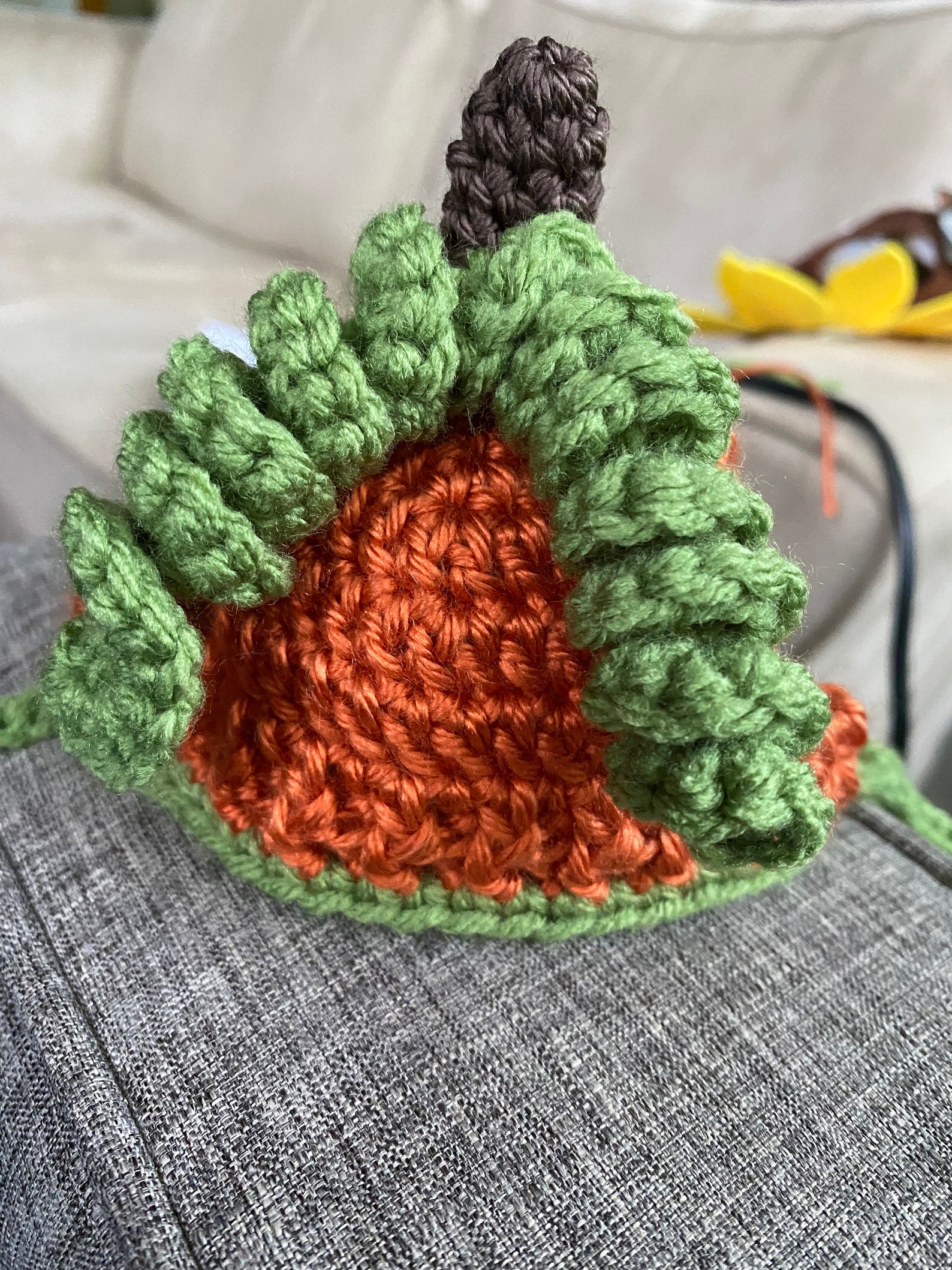 Crochet Pattern Cat Halloween Costume Pumpkin Hat for Kitten - Etsy