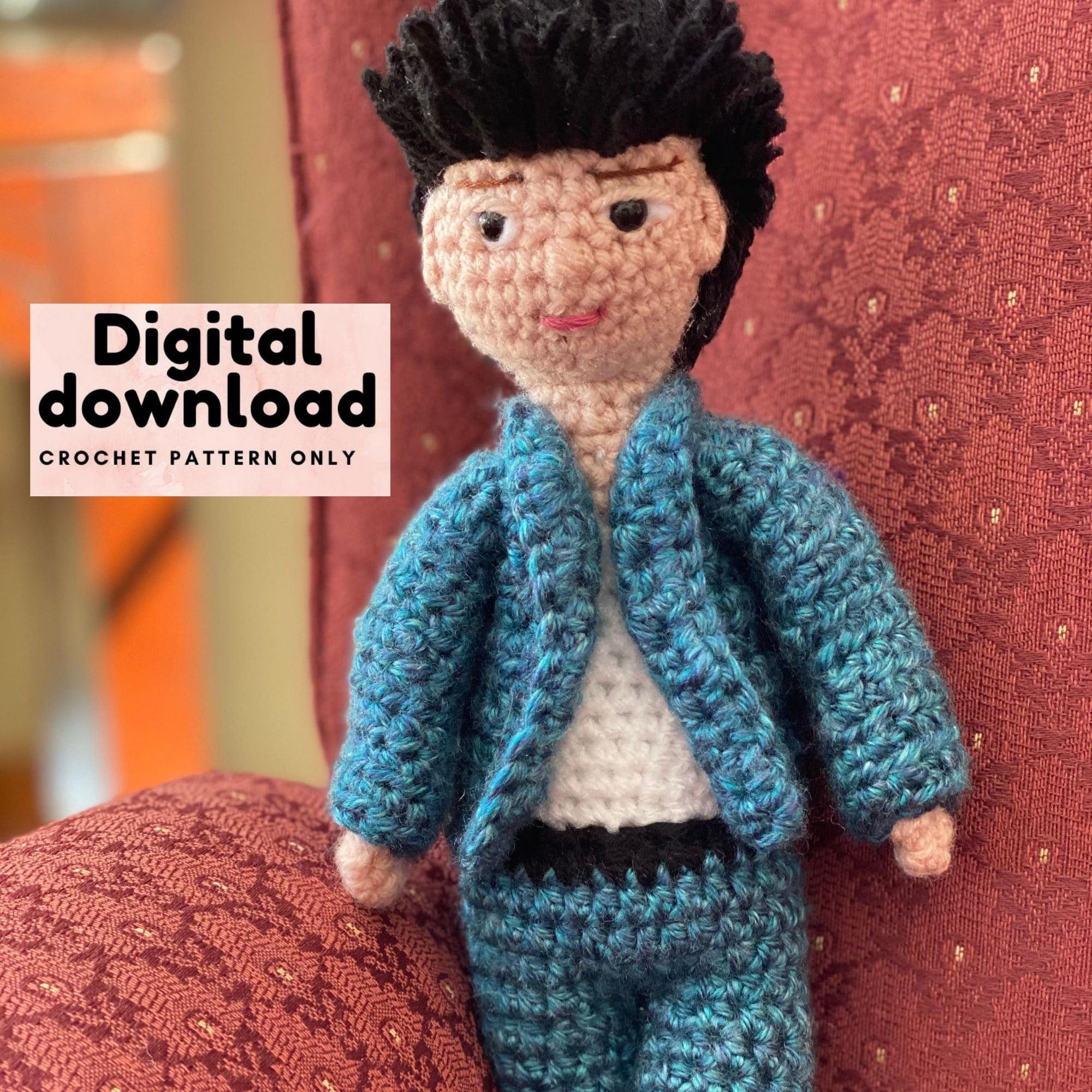 Crochet Doll Instant Download PDF Pattern Crochet Male Doll - Etsy UK