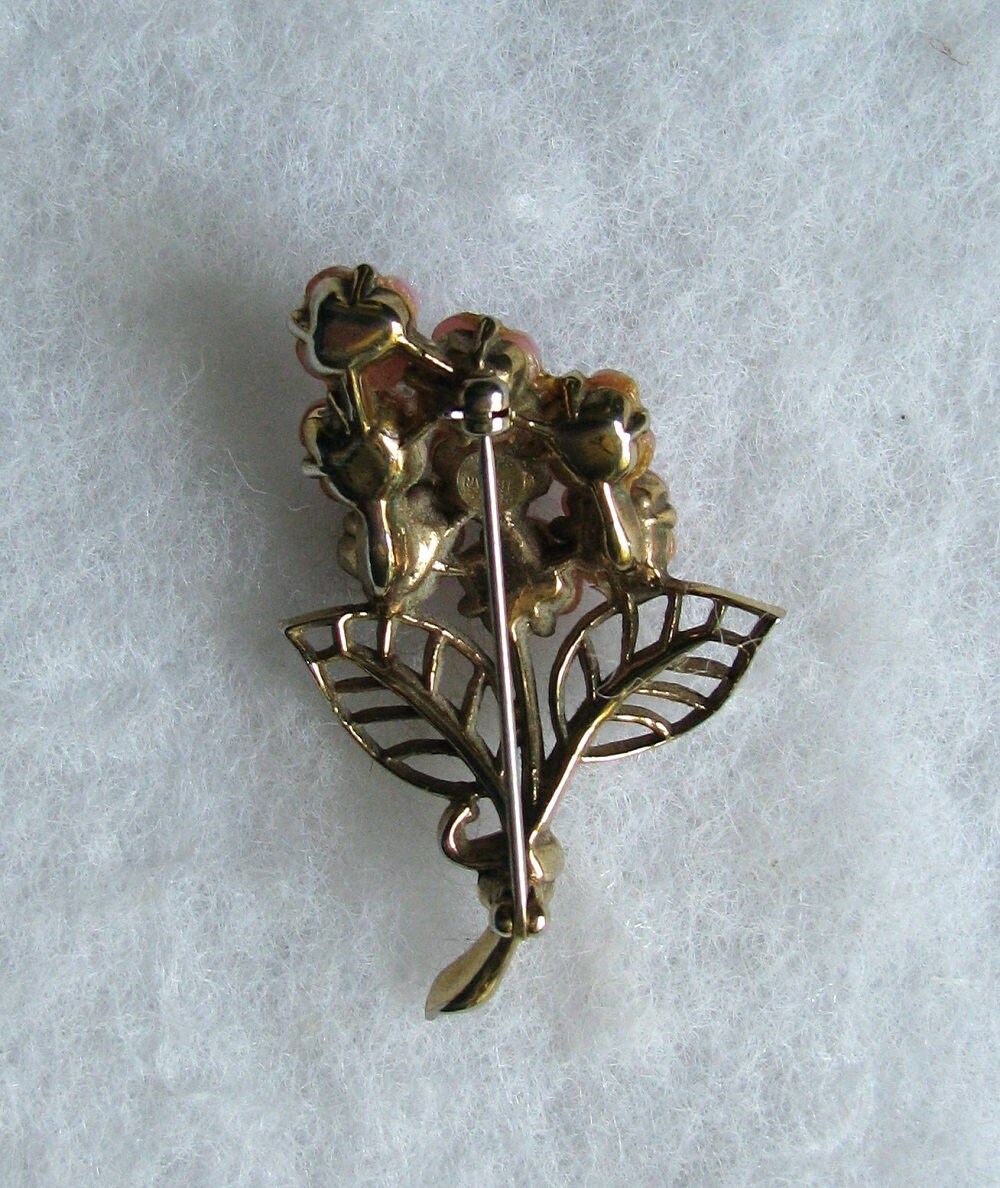Trifari Pink Forget-me-not Flower Pin/brooch Vintage - Etsy Canada