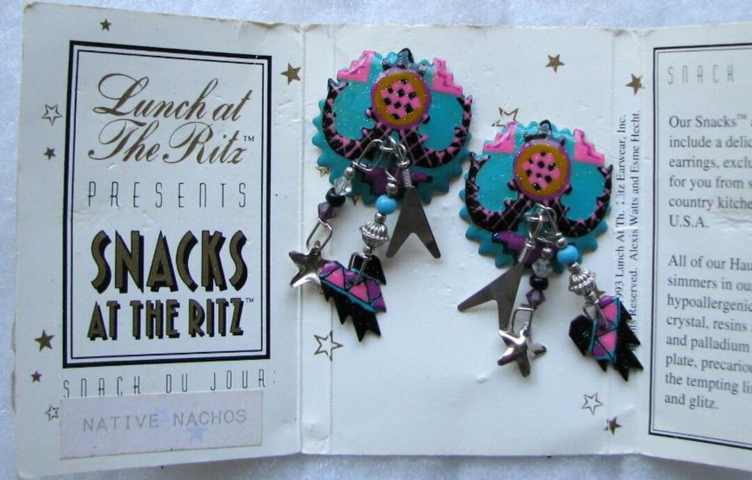 Lunch at the Ritz Native Nachos POST Earrings W/card - Etsy