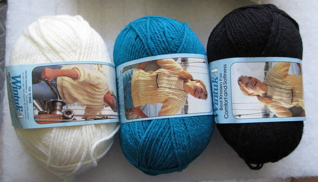 Caron Wintuk 4 Worsted Weight Acrylic Yarn Discontinued...choice of 3 ...