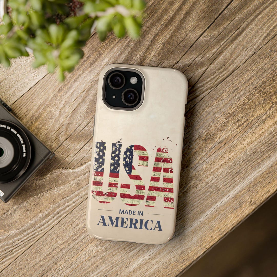 USA Flag Distressed Made in America Phone Case | Magnetic Impact ...