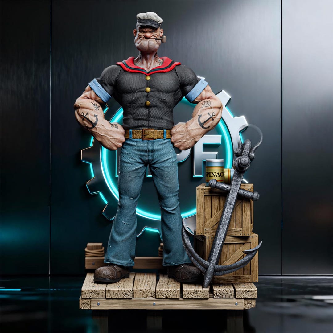 Popeye STL | 1:6 Scale | Digital File for 3D Printing - Etsy