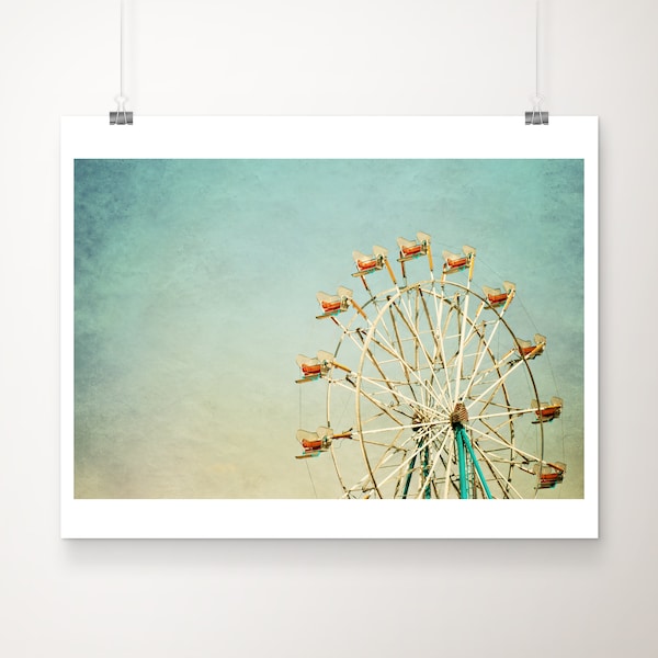 Ferris Wheel Print - Etsy