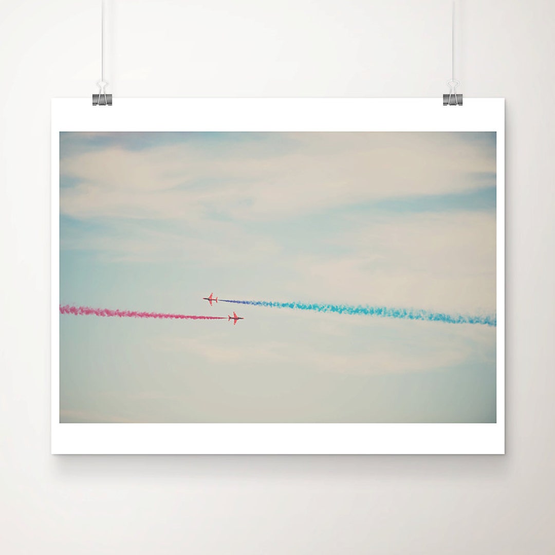 Red Arrows Airplane Photograph, RAF Jet Print, Nursery Decor - Etsy UK