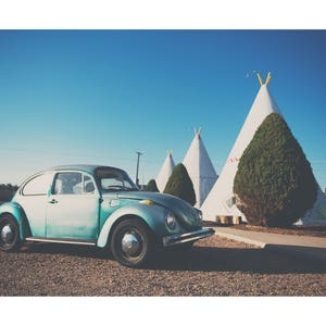 Route 66 Photograph, VW Beetle Print, Wigwam Motel Print, Travel ...