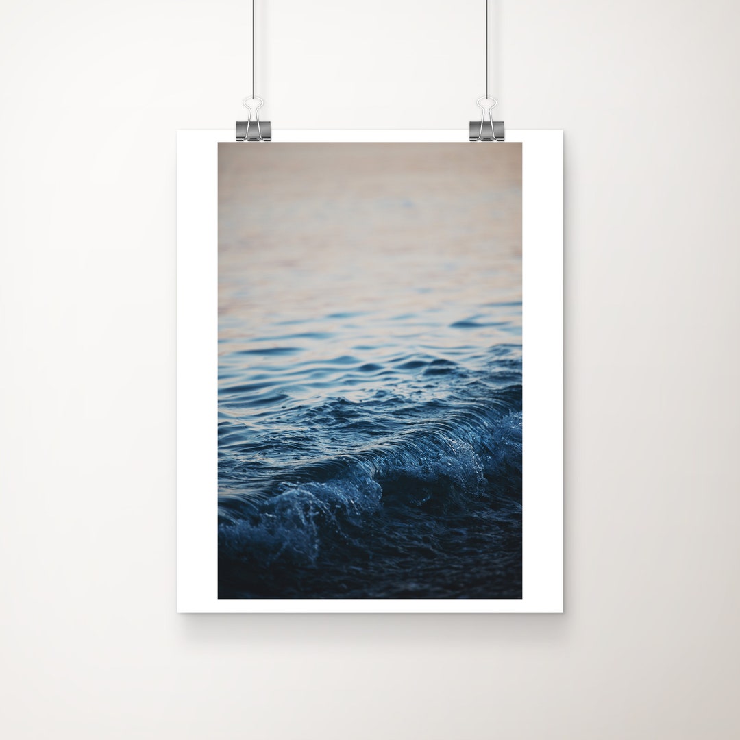Ocean Wave Print, Ocean Photograph, Vertical Ocean Print, Ocean Sunset ...
