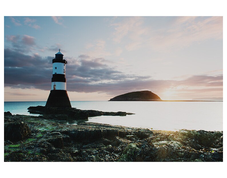 Penman Point Print, Lighthouse Photograph, Anglesey Sunrise Print ...