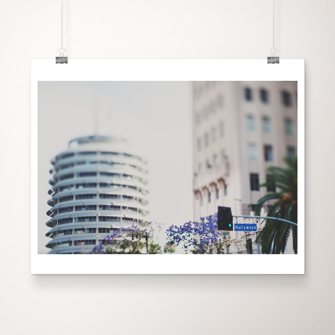 Capitol Records Building Print: Los Angeles Architecture Photograph - Etsy
