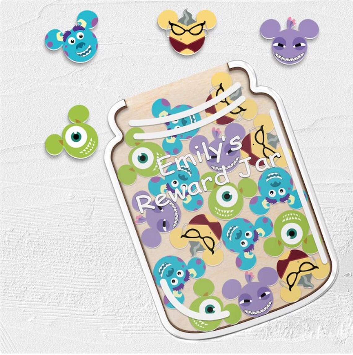 Custom Magnetic Reward Jar Classroom Behavior, Personalized Motional ...