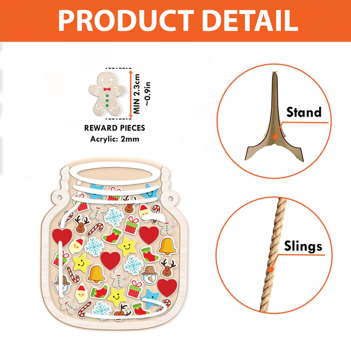 Custom Magnetic Reward Jar Classroom Behavior, Personalized Motional ...