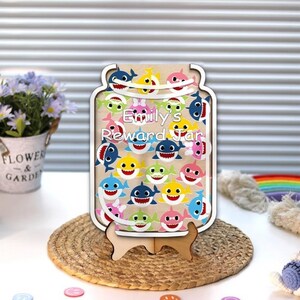 Custom Baby Shark Reward Jar Classroom Behavior, Personalized Motional ...