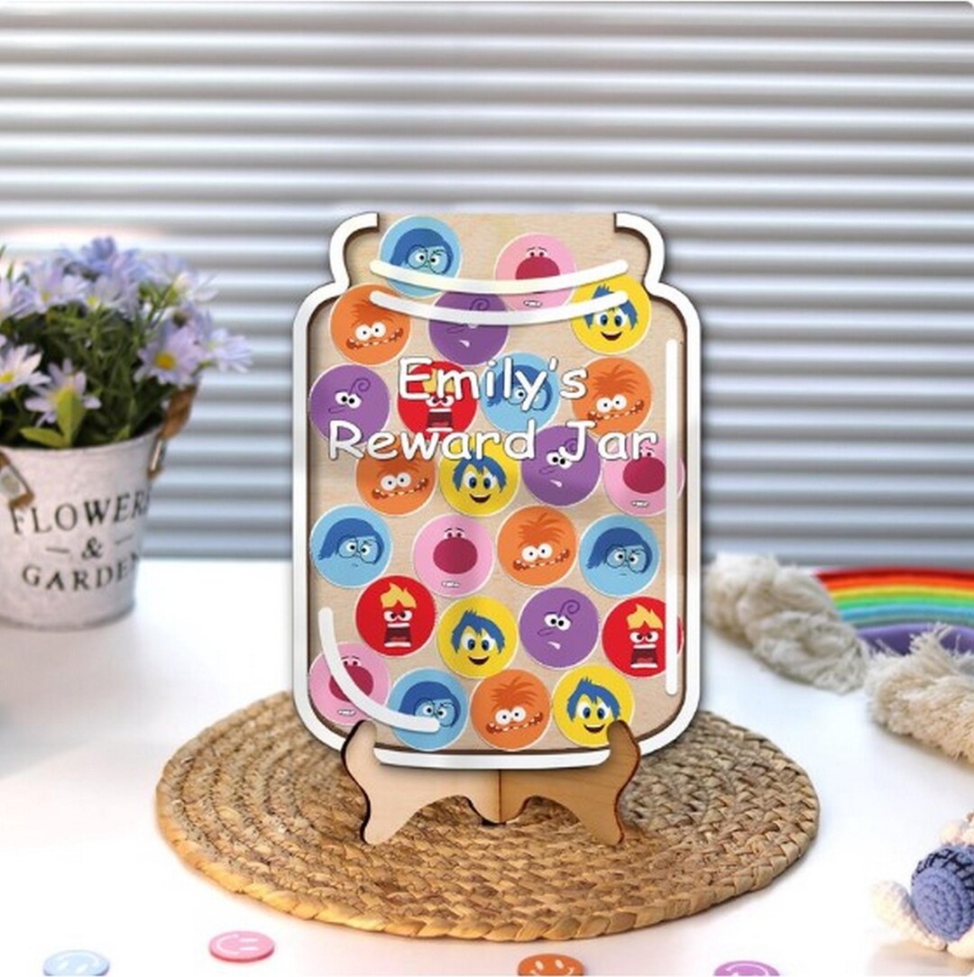 Custom Cartoon Reward Jar for Classroom Behavior, Personalized Token ...
