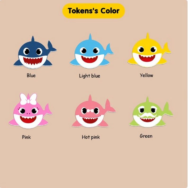 Custom Baby Shark Reward Jar Classroom Behavior, Personalized Motional ...