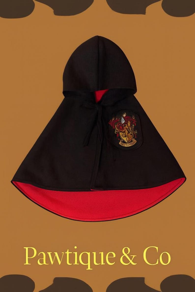 Harry Potter Pet Costume | Wizard School Pet Cloak Tie Set • Magic ...