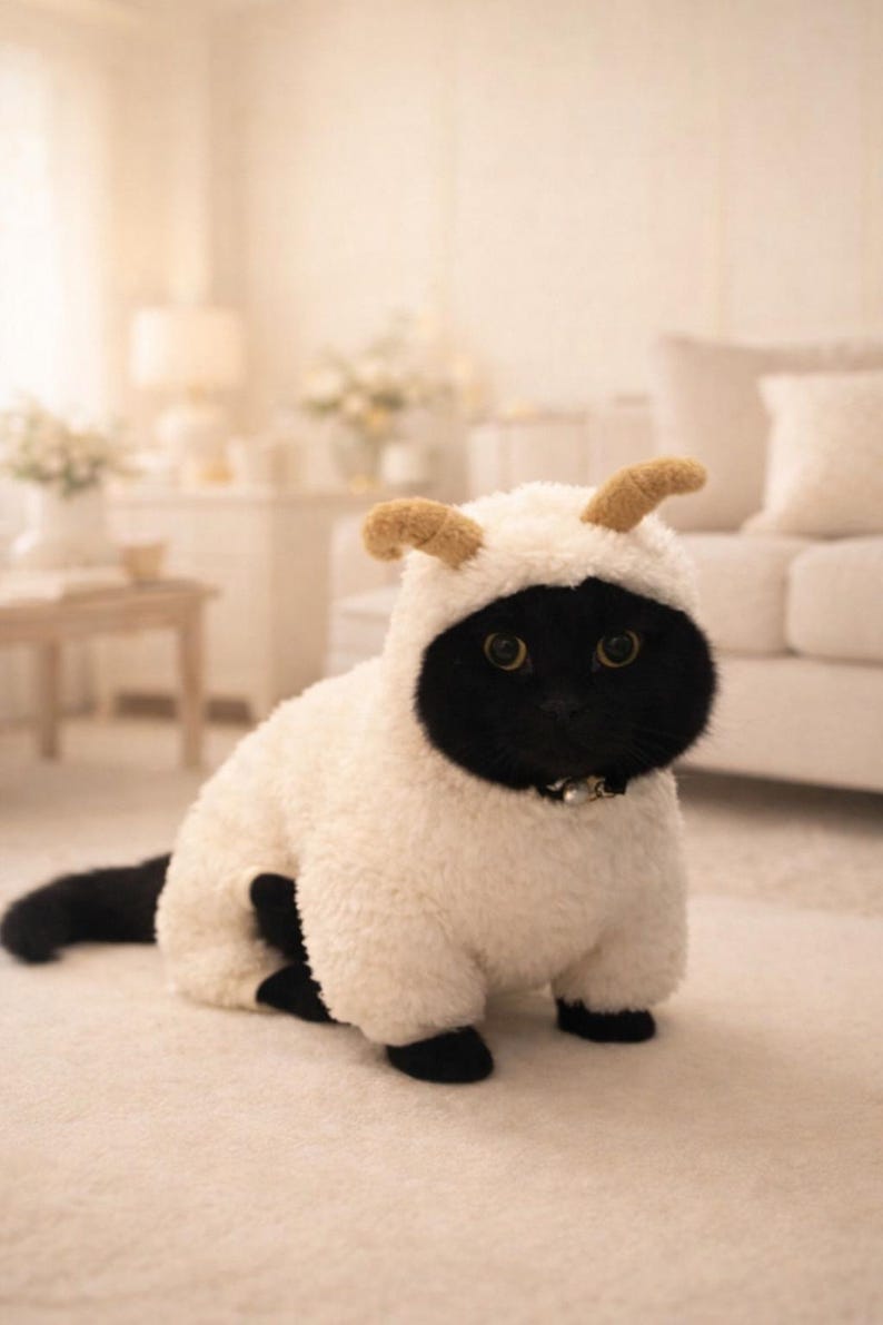 Warm Fleece 4-leg Pet Onesie, Funny Cute Jumpsuit + Hat for Sphynx ...