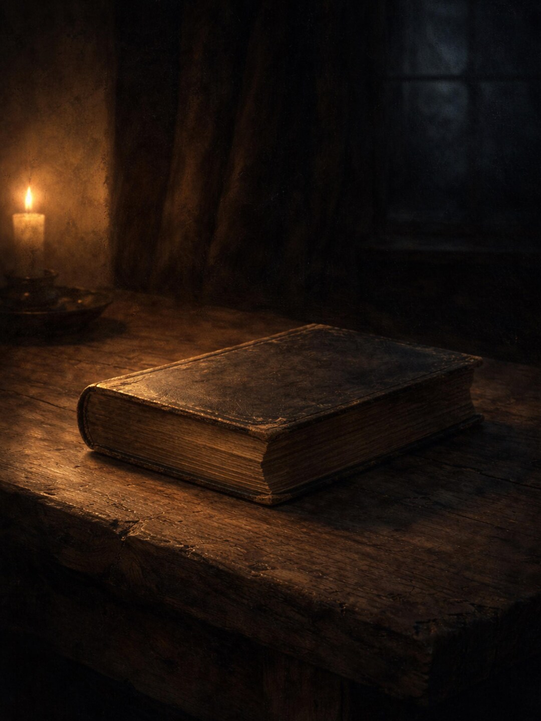Southern Gothic Wall Art – Antique Book Still Life – Quiet Gothic Night ...