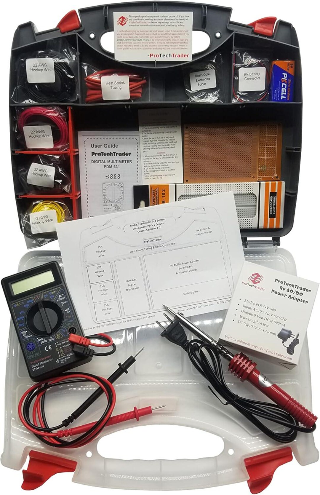 Electronics Beginner Kit: Make Electronics 3rd Edition, Protechtrader ...