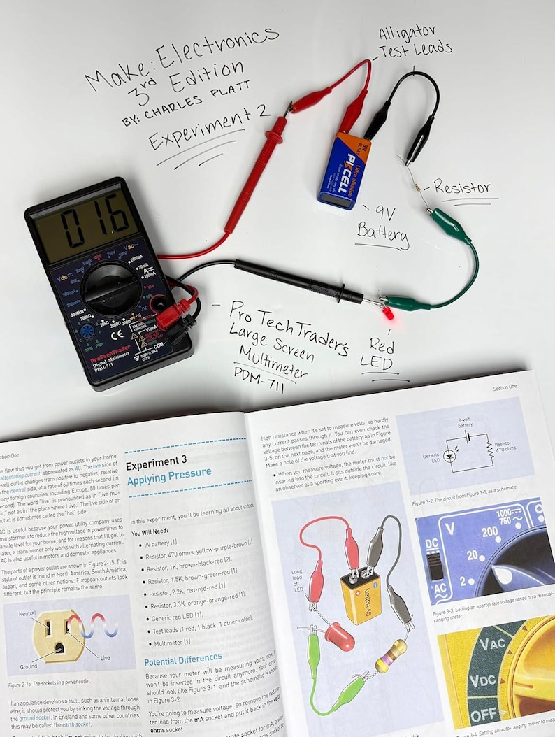 Electronics DIY Kit for Make: Electronics 3rd Ed - Economy Version - Etsy