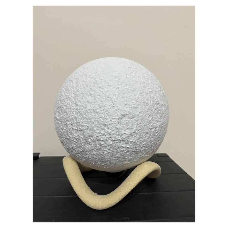 Large 3D Moon Lamp - Plug-in LED Night Light, Handmade Home Decor - Etsy