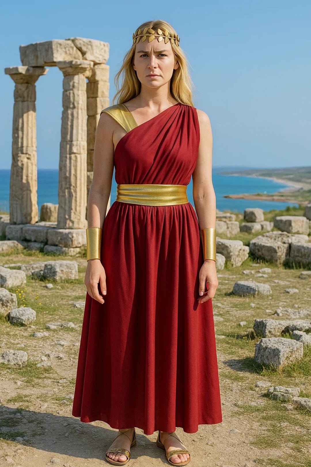 Elegant Greek Goddess Costume | Medieval & Renaissance-inspired Women’s ...
