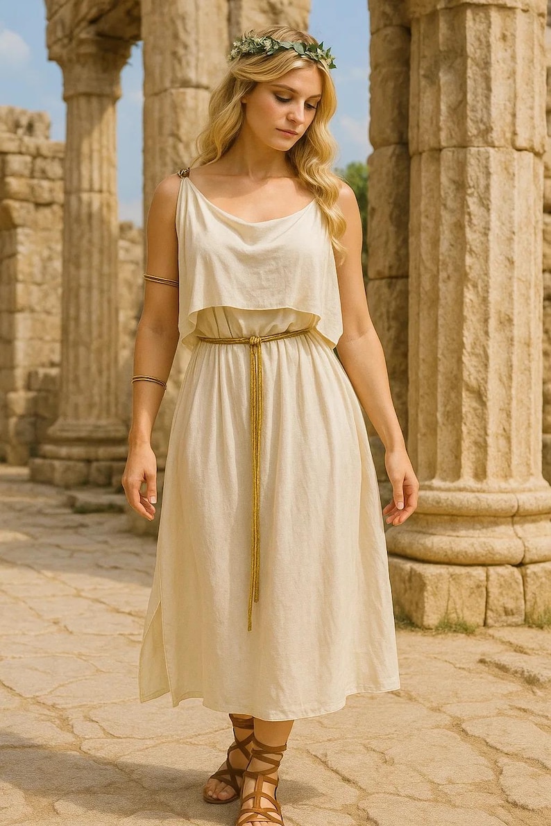 Greek Goddess Toga Dress for Women | Custom Color Ancient Costume With ...