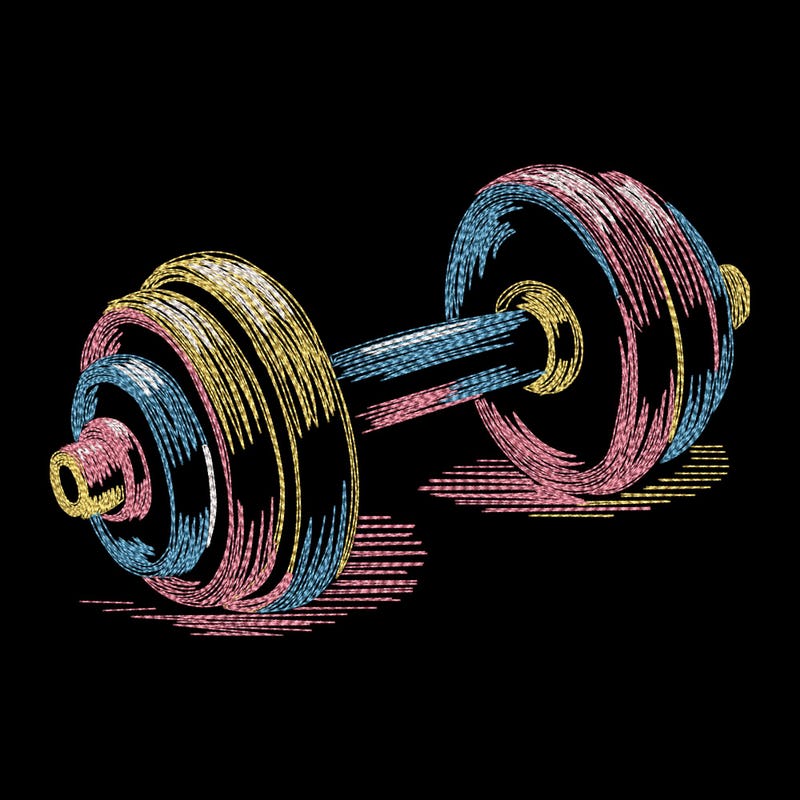 Gym Embroidery - Etsy