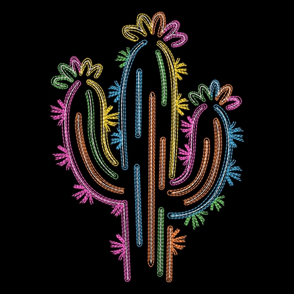 Neon Cactus - Etsy