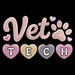 Vet Tech Hearts Paw Print Embroidery Design, Animal Medical Machine ...