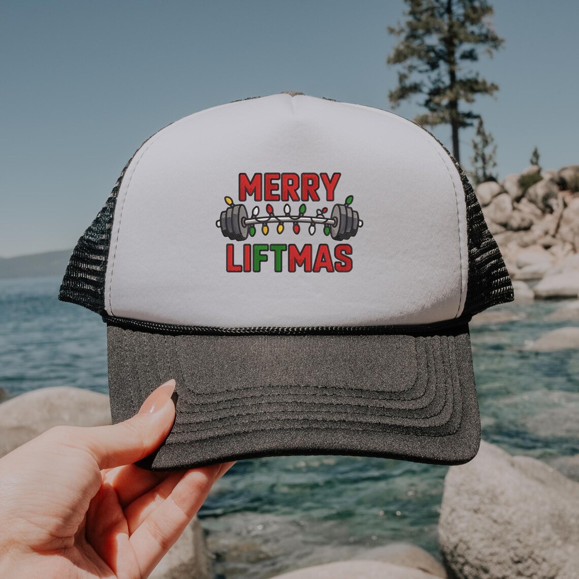 Merry Liftmas Embroidery Design, Funny Fitness Holiday Pattern ...