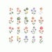 Mini Flower Bundle Embroidery Design, Botanical Floral Pattern, Machine ...