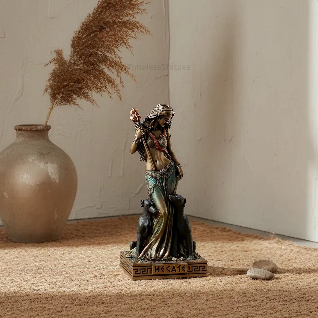 Hecate Greek Goddess of Magic | Mini Figurine Statue - Etsy Canada
