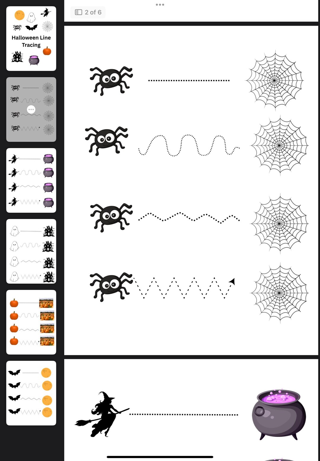 Halloween Line Tracing Printable - Etsy Canada