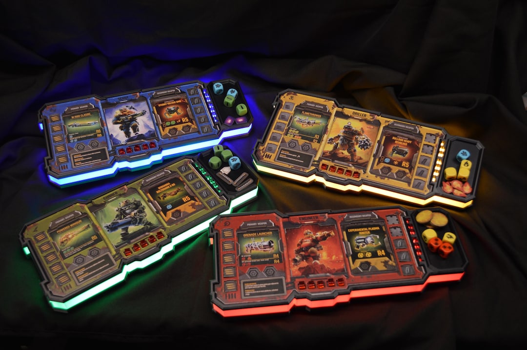 Illuminated Character Board Base - Deep Rock Galactic Board Game - Etsy