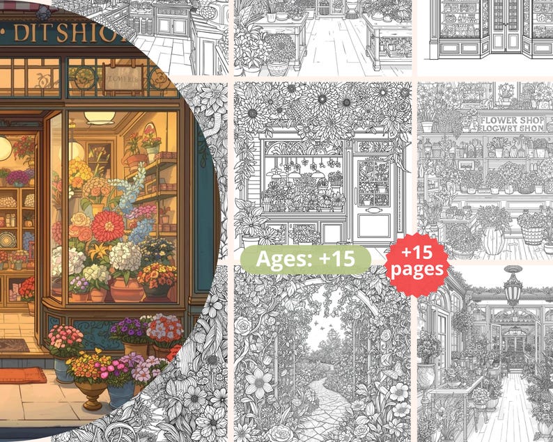 The Art of Coloring Moments | Adult Coloring Book | 15 Square Pages for ...