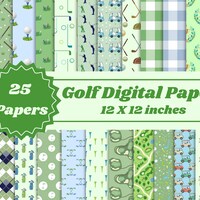 Golf Scrapbook Overlay SVG Digital File for Cricut - Etsy