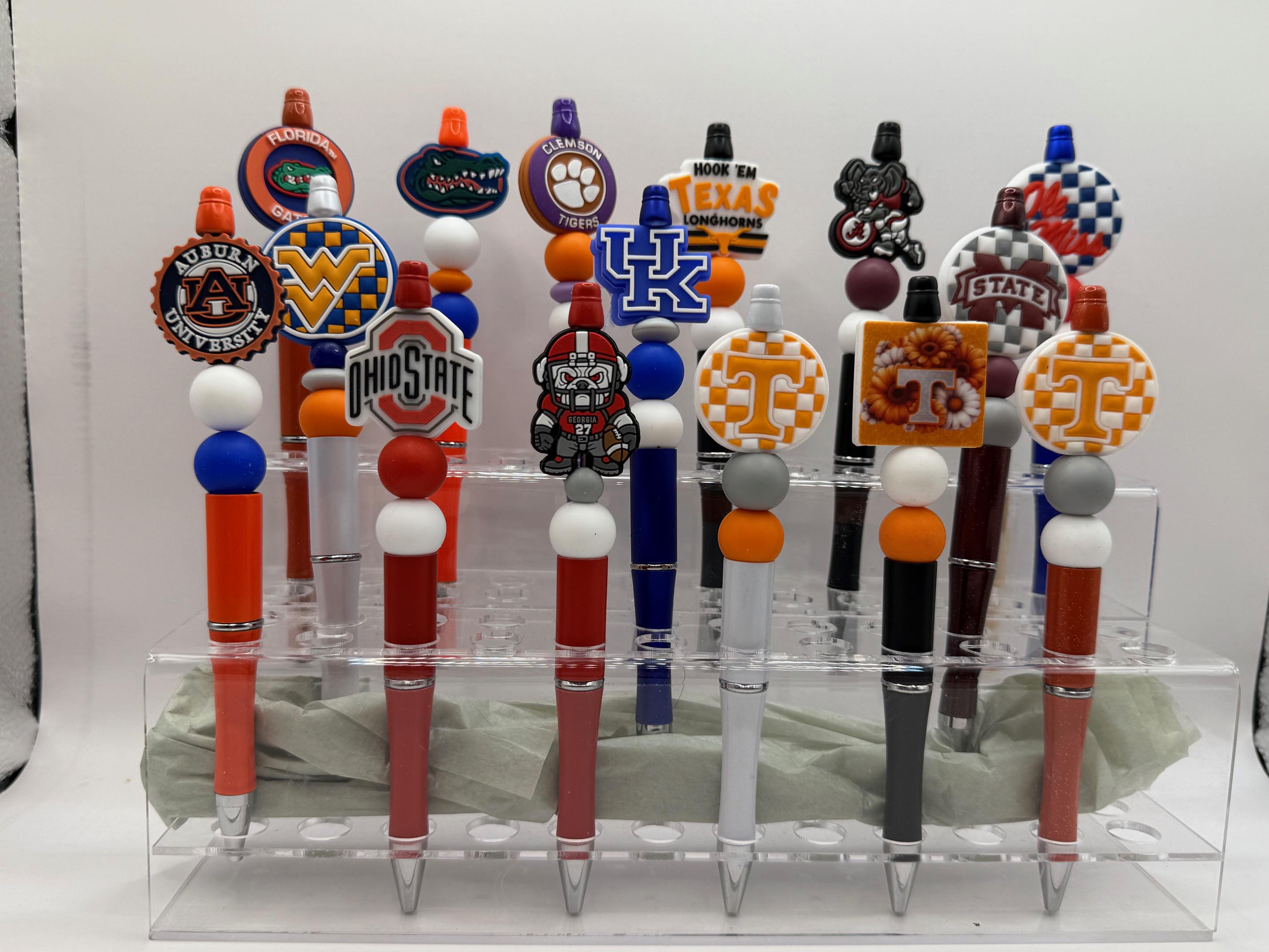 College Football Focal Beaded Pens - Etsy