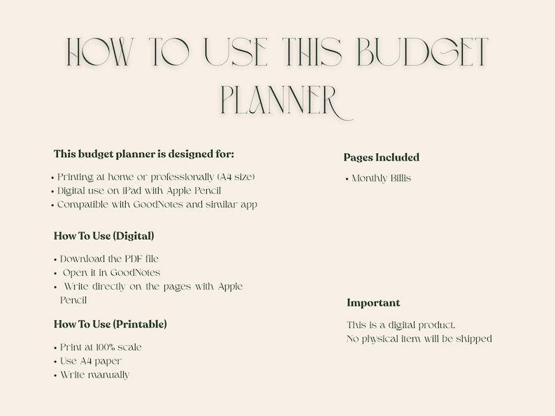 Monthly Bills Tracker Printable | Bill Payment Checklist | Minimal ...