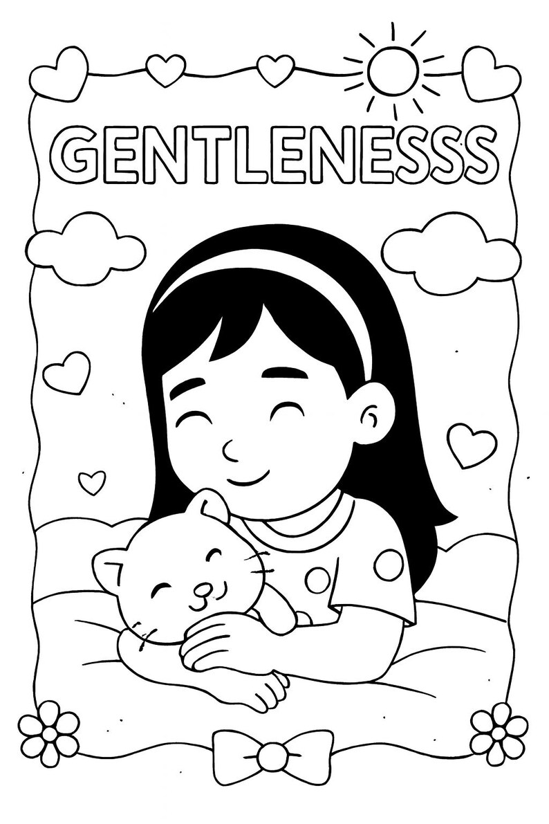 Fruits of the Spirit Coloring Pages Bible Verse & SEL Activity for ...