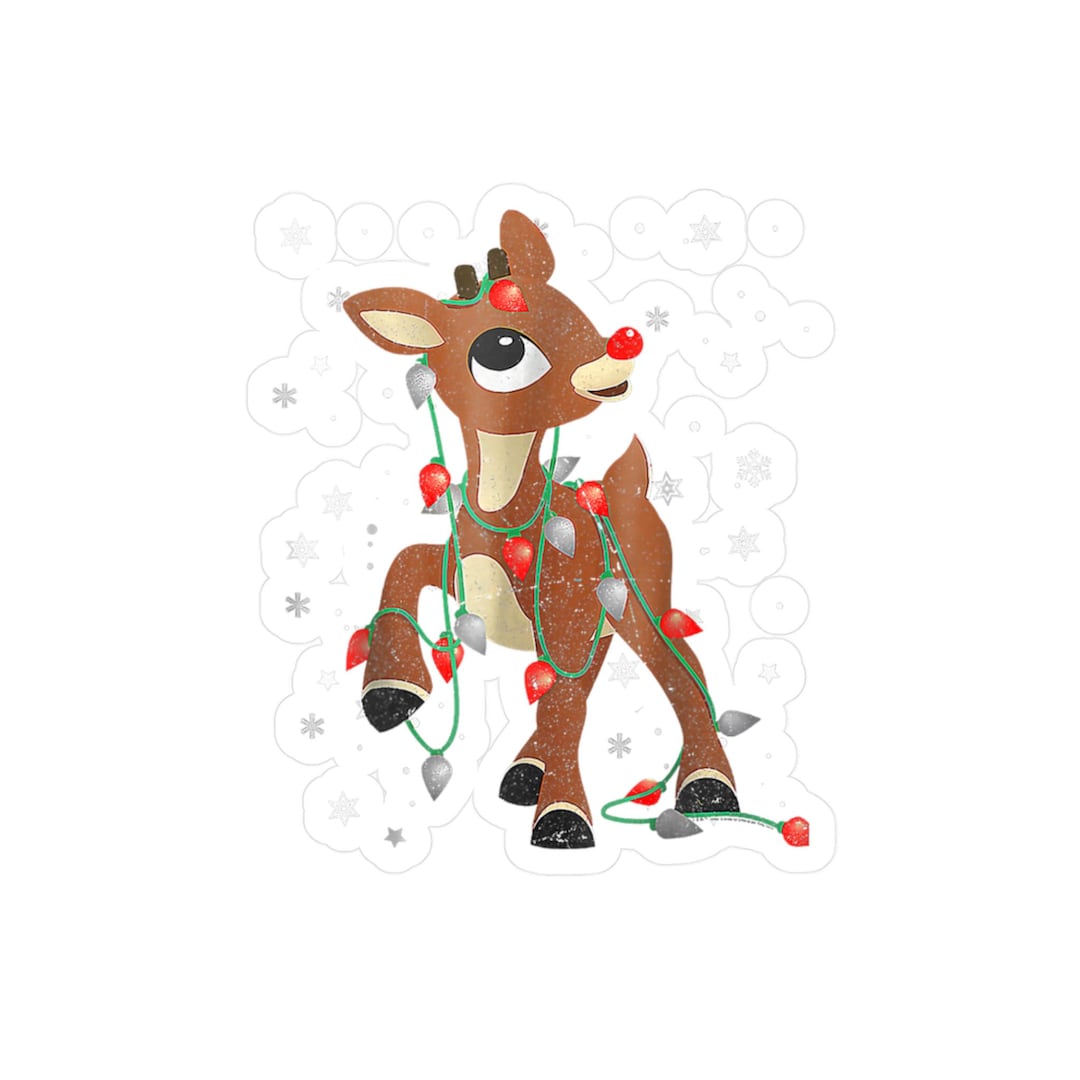 Rudolph the Red-nosed Reindeer Christmas Vinyl Sticker - Etsy