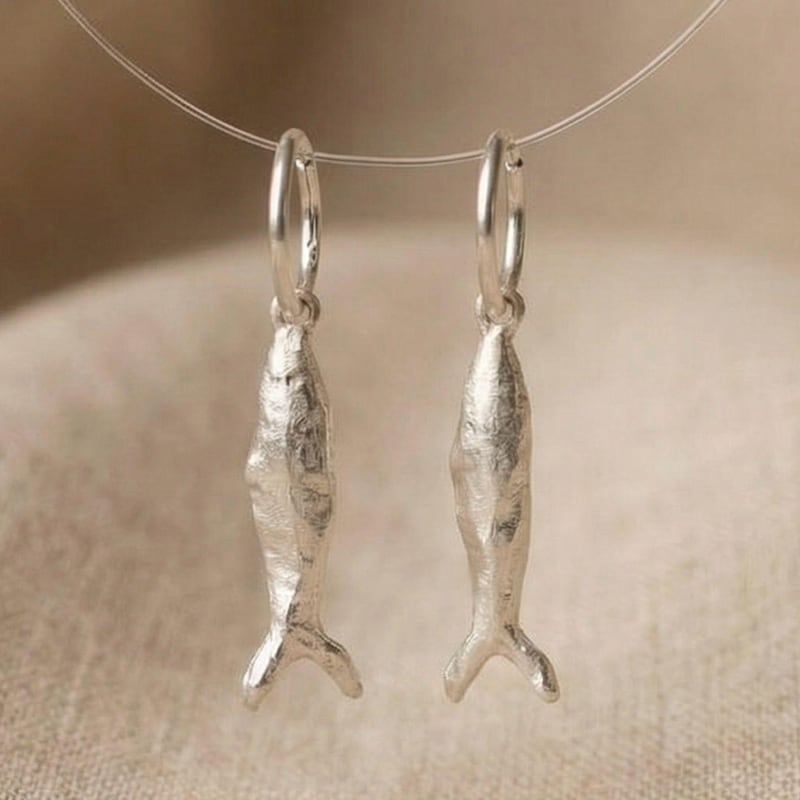 Sardine Earrings Women - Etsy UK