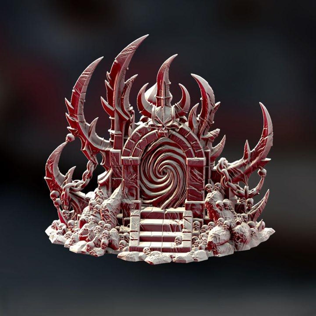Wargaming Terrain TTRPG Dnd | 3D Printed Portal or 3x Objective Markers ...