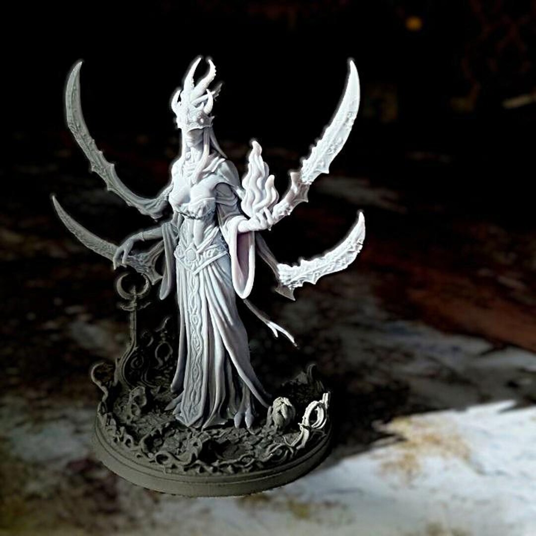 Dark Fantasy Female Greater Daemon |TTRPG Dnd Miniature | 32mm Scale ...