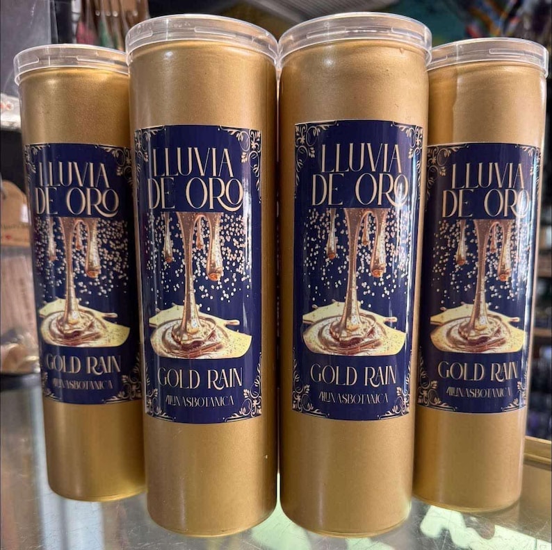 Gold Rain Lluvia De Oro 7 Day Ritual Candle by 4 Lunas Botanica - Etsy
