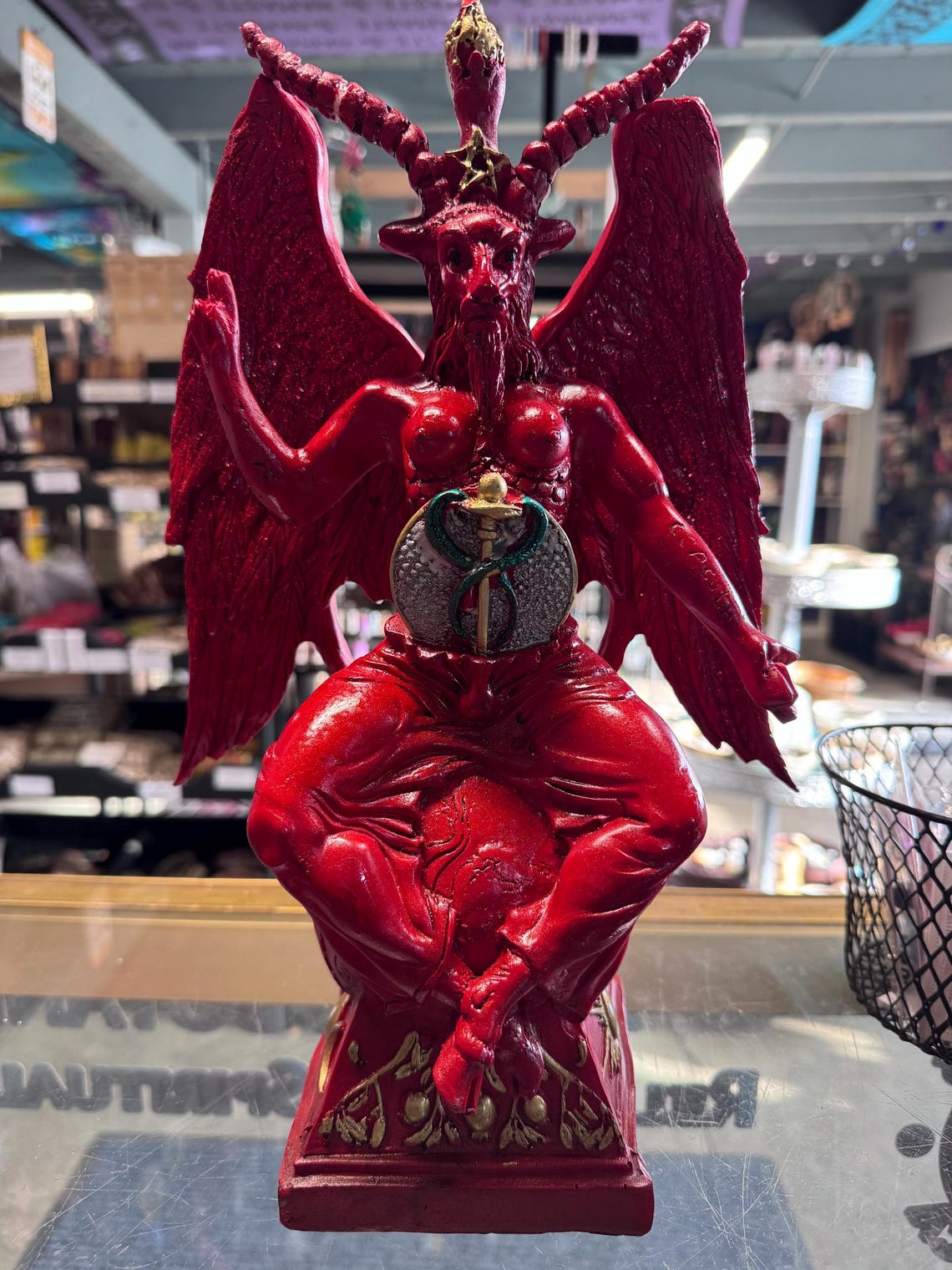 Baphomet Statue | Occult Altar Figure | Symbol of Balance, Knowledge ...
