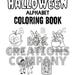 Halloween Alphabet Coloring Book - Etsy