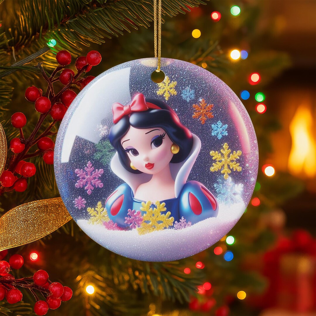 Snow White Christmas Ornament, Disney Princess Tree Decoration, Gift ...