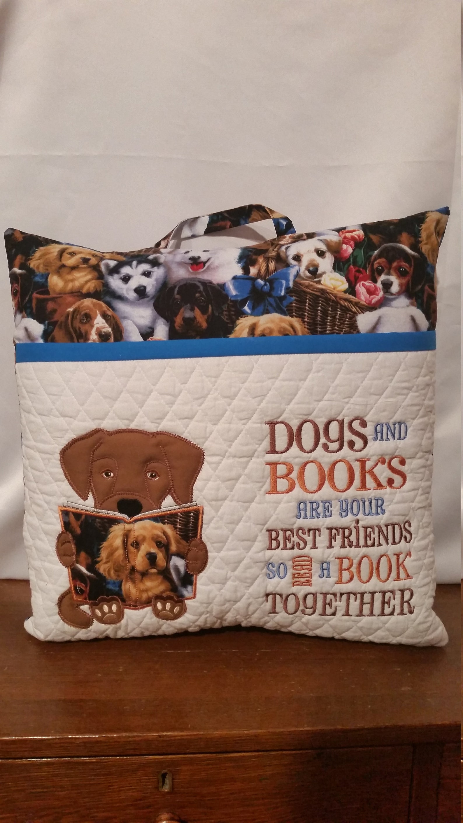 Embroidered Reading Pillow - Etsy